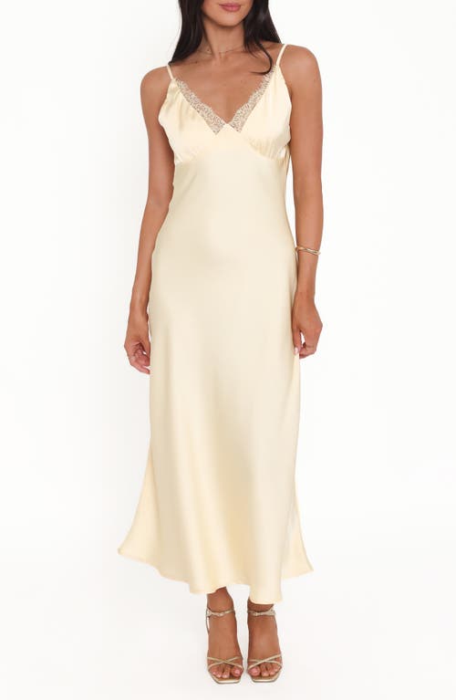 PETAL & PUP Petal & Pup Lace Trim Maxi Slipdress